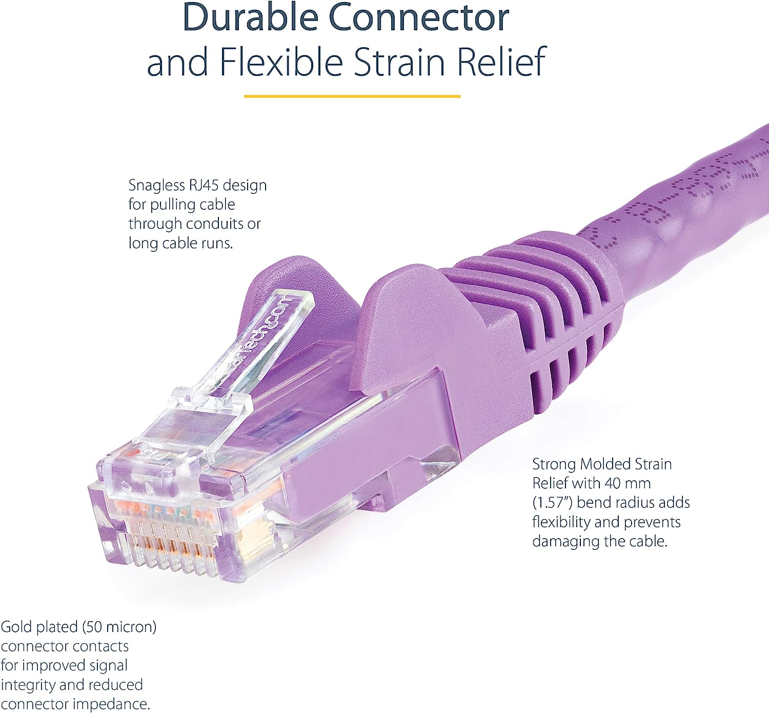 Ugreen 2m CAT 6 UTP Cable Round type – Purple – UGREEN Singapore